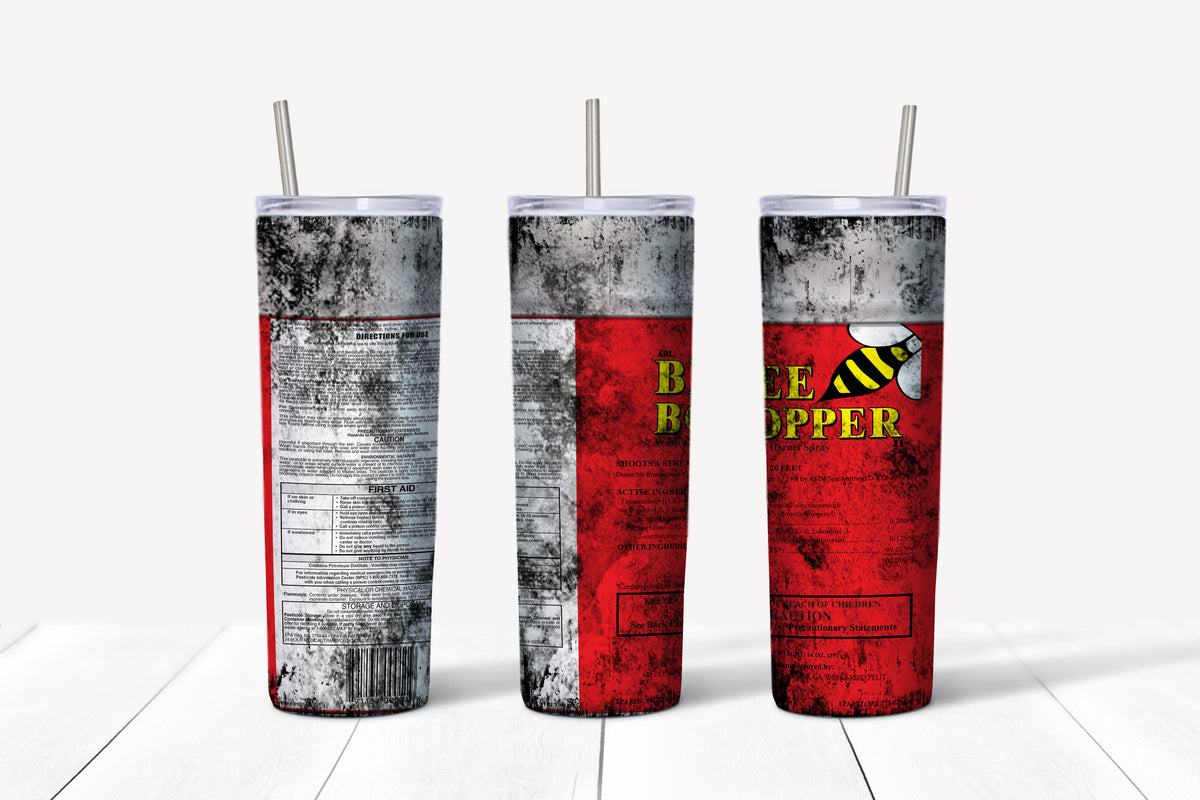 Bee Bopper Grunge 20oz Straight Tumbler Transfer – Rustic Pineapple