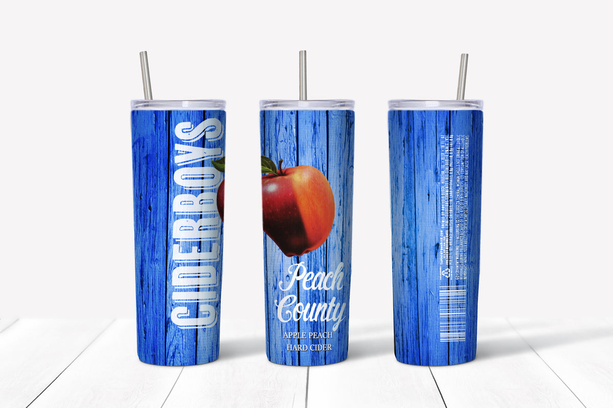 Ciderboys Peach 20oz Straight Tumbler Transfer – Rustic Pineapple