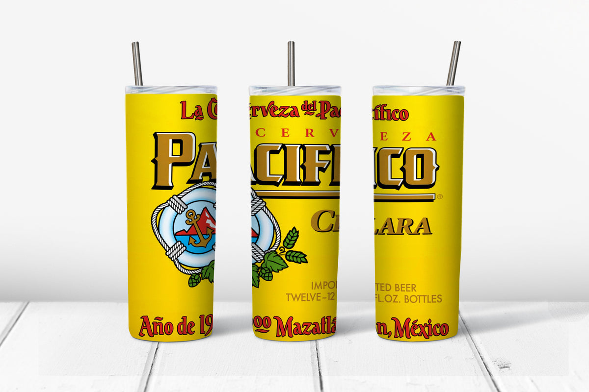 Pacifico 20oz Straight Tumbler Transfer – Rustic Pineapple